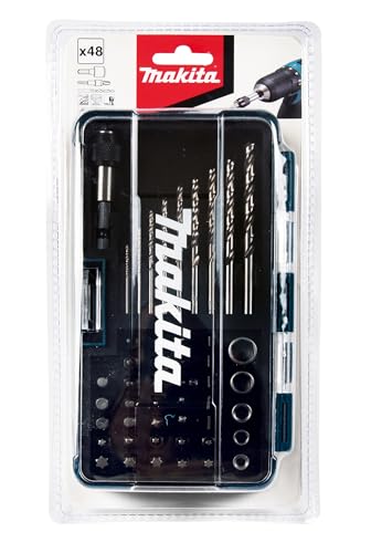 Makita B-36201 Metric High Speed Steel Drill Bit, Screw Bit and Socket Set (48 Piece)