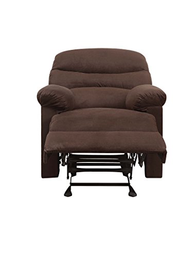 Acme Furniture Arcadia Recliner in Chocolate and Brown