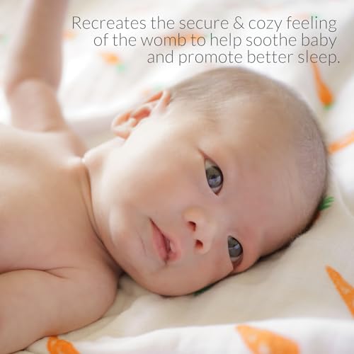Malabar Baby Hypoallergenic Baby Swaddle Blanket, Soft Organic Cotton Muslin 47 X 47 inch Large Receiving Blanket for Unisex, Carrot