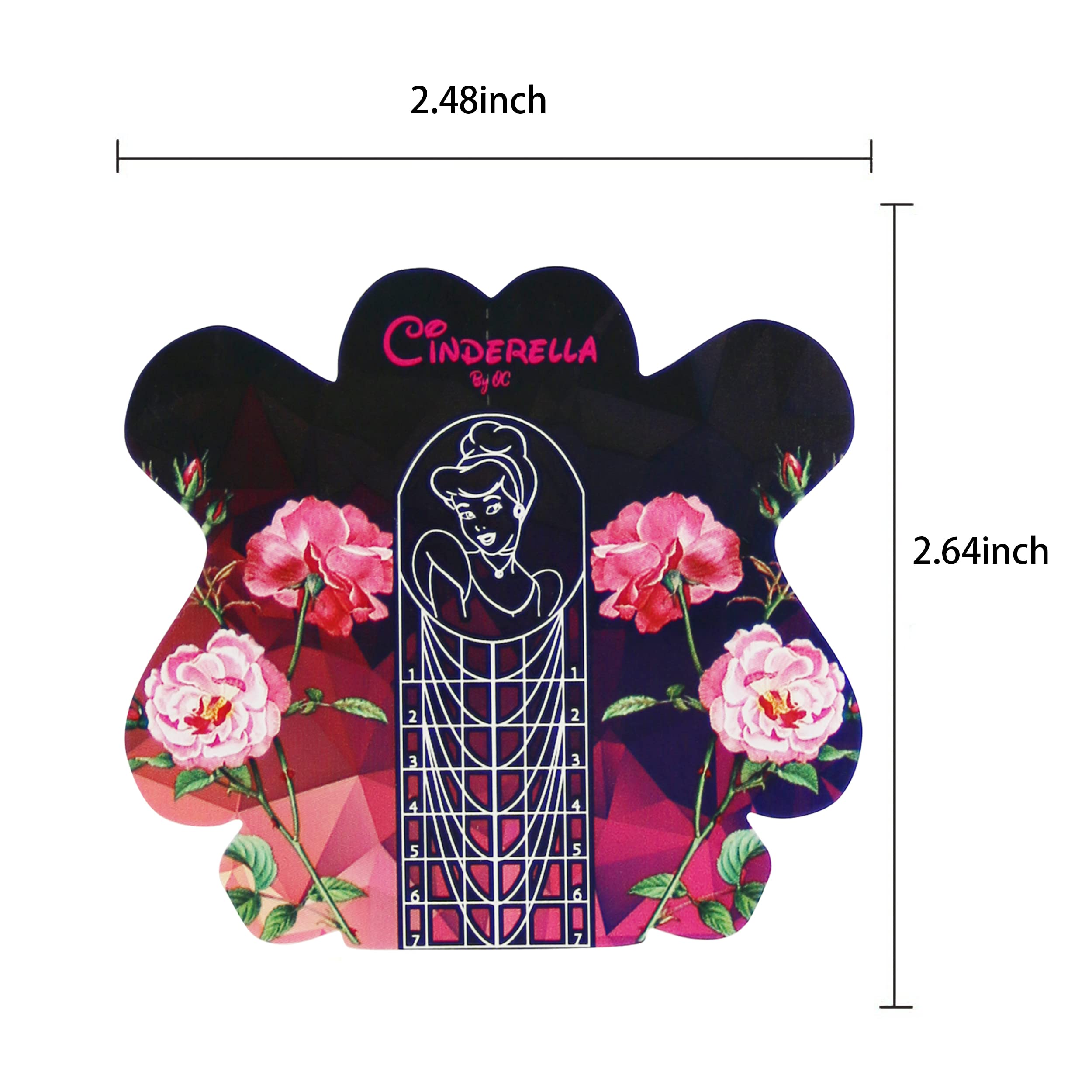 500 Count Nail Forms-High Strength Selfadhesive Properties-New Upgraded Style Nail Stickers for Builder Gel Acrylic Nails and Polygel Printed Flowers (500pcs)
