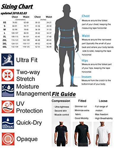 ADOREISM Quick-Dry Men's Long Sleeve Rash Guard UPF 50+ Compression Swim Shirt (Lizard, M)