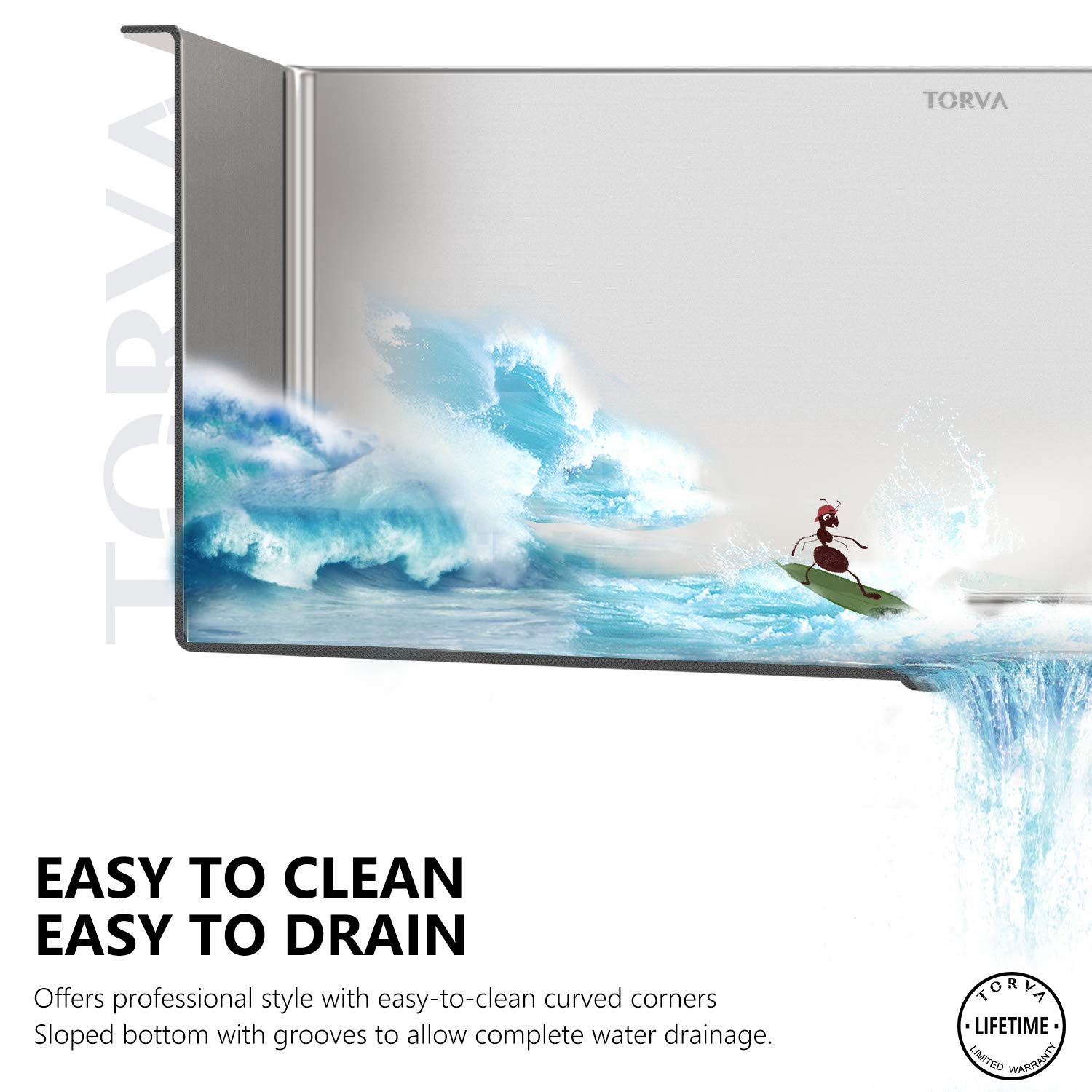 Bar Sink, TORVA 15 x 17 Inch Undermount Kitchen Sink, 16 Gauge Stainless Steel Wet Bar or Prep Sinks Single Bowl, Fits 18" Cabinet