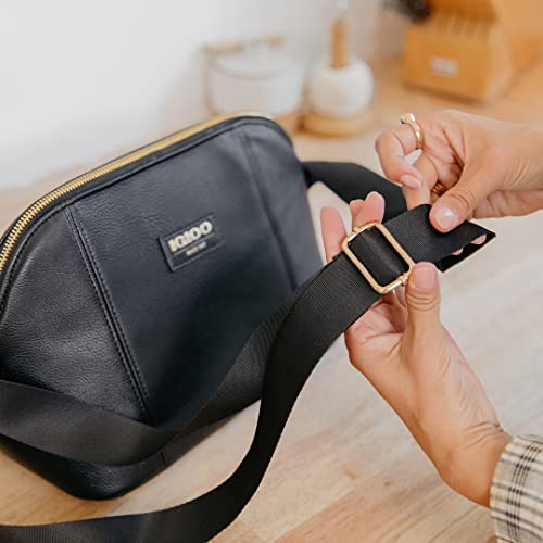 Igloo Black Premium Luxe Crossbody Softsided Bag
