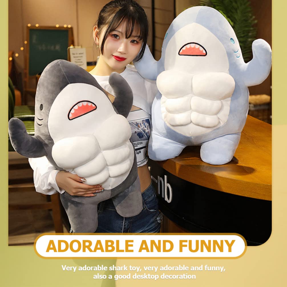 Stuffed Shark Plush Kids Kids Couch Pillows Stuffed Animals Cookie Run Kingdom Stuffed Doll Adorable Muscular Doll Decorative Plaything Boyfriend Couch Pillows Couch Pillows
