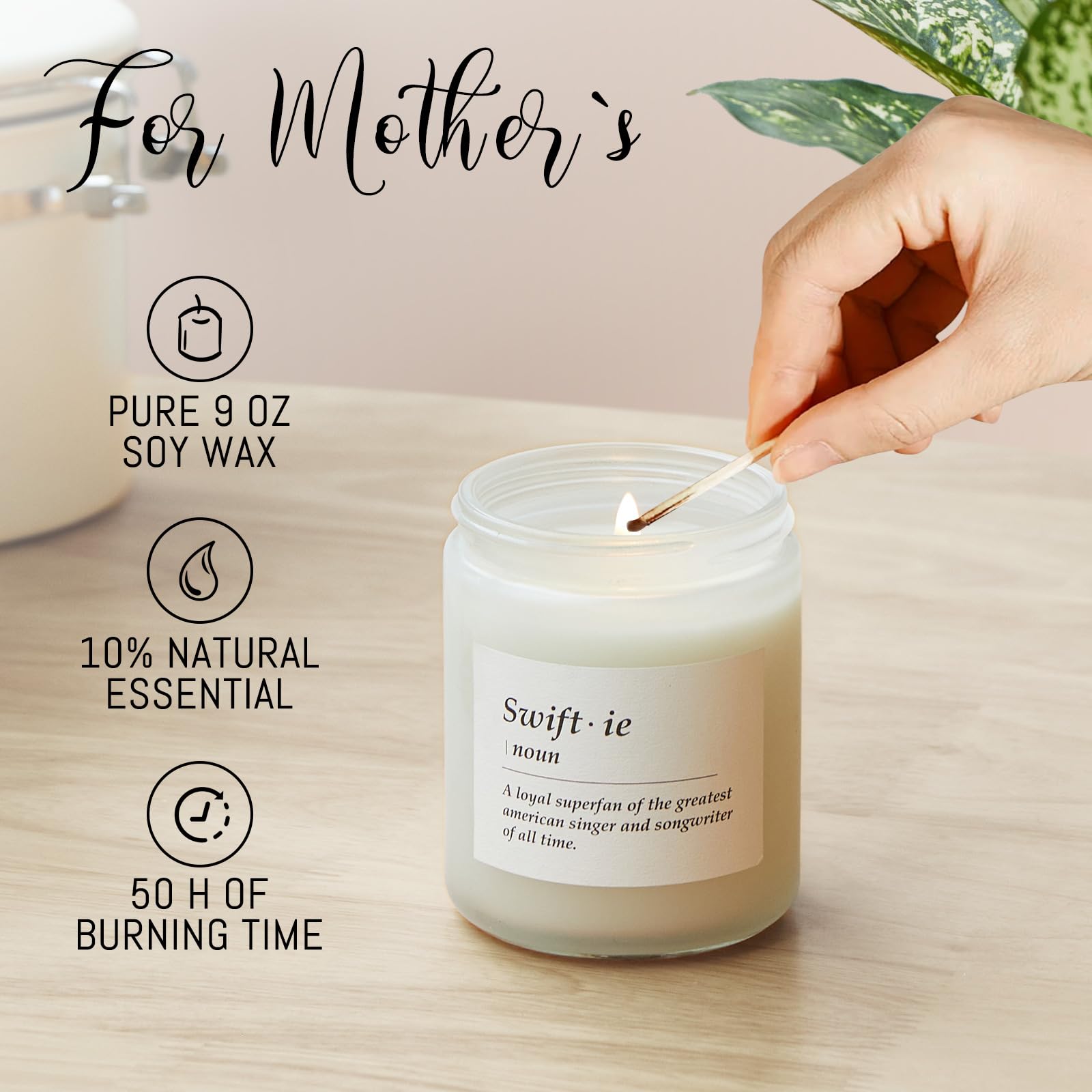 Birthday Scented Candle Gift/Party Decorations Lasting Candle for Best Era 9oz Pure Soy Wax Handcrafted,Candle Cool Gifts Idea。