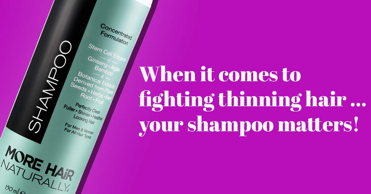 More Hair Naturally TRIPLE STEM CELL SHAMPOO: State Of The Art Hair Improvement For Extra volume, Fullness and Improved Scalp Health