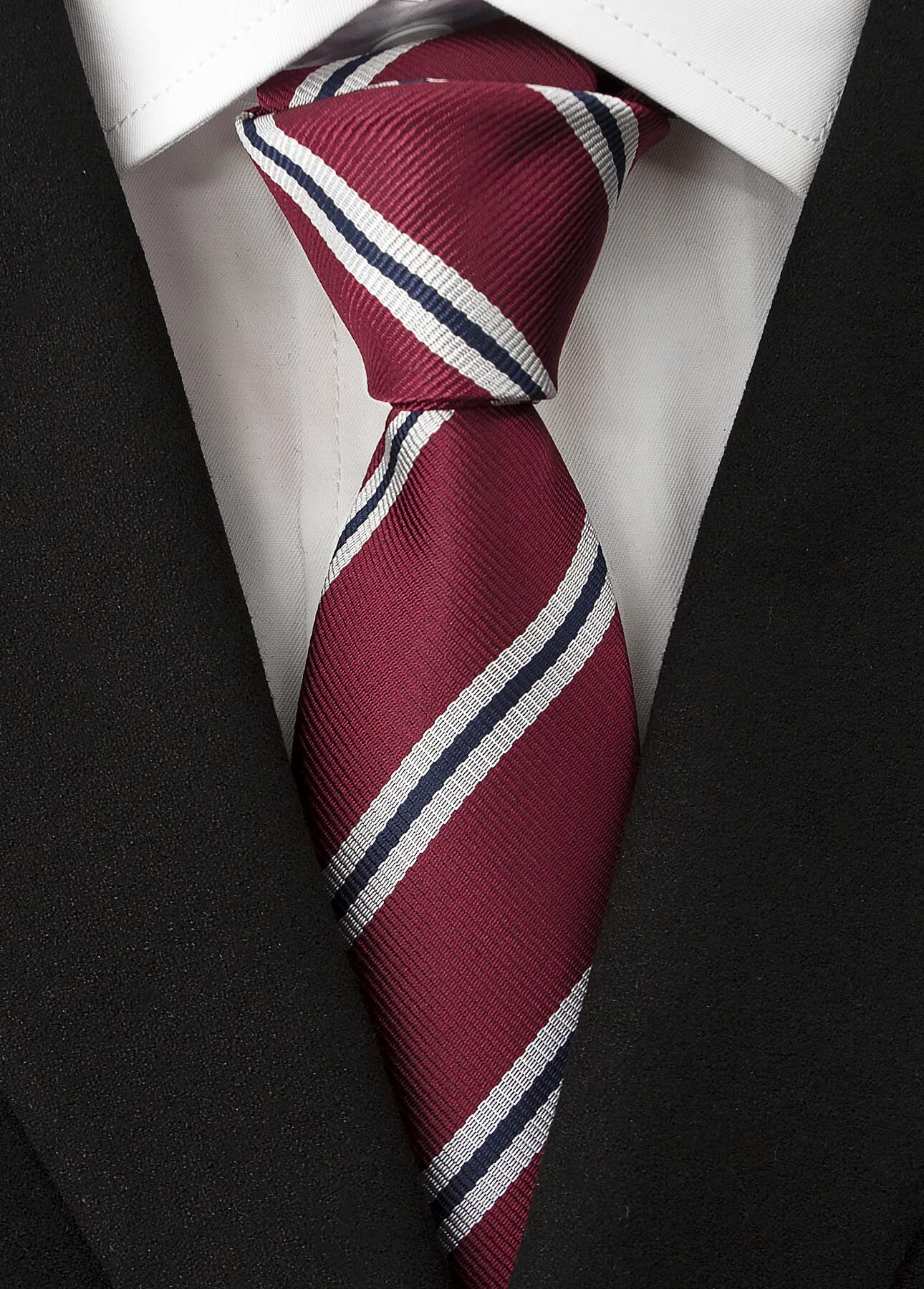 Adulove Men's Necktie Classic Silk Tie Woven Jacquard Neck Ties 9 PCS