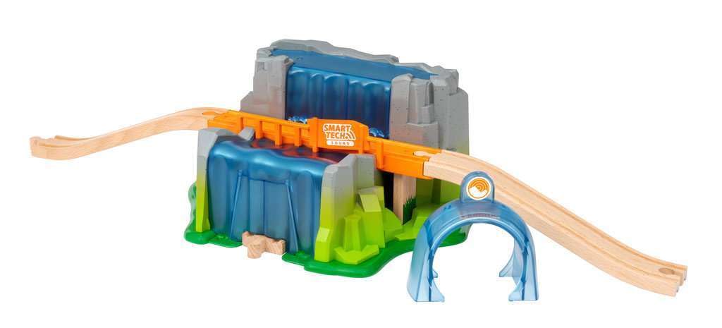 BRIO Smart Tech Sound Waterfall Tunnel - Interactive Train Set Accessory | Enhances Motor Skills | Child-Safe | FSC-Certified Wood Material