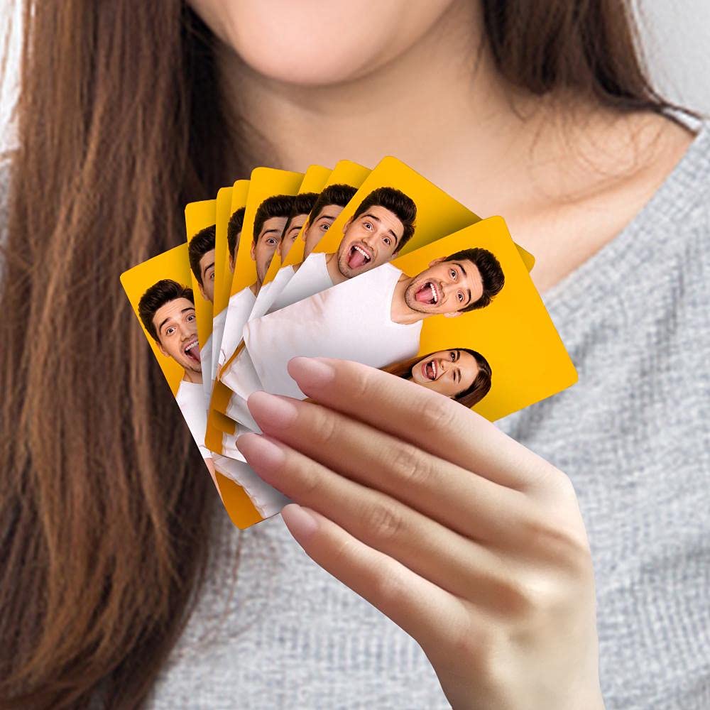VEELU Custom Playing Cards Personalized Photo Playing Cards Customizable Your Image Casino Playing Cards (Poker Size Deck)