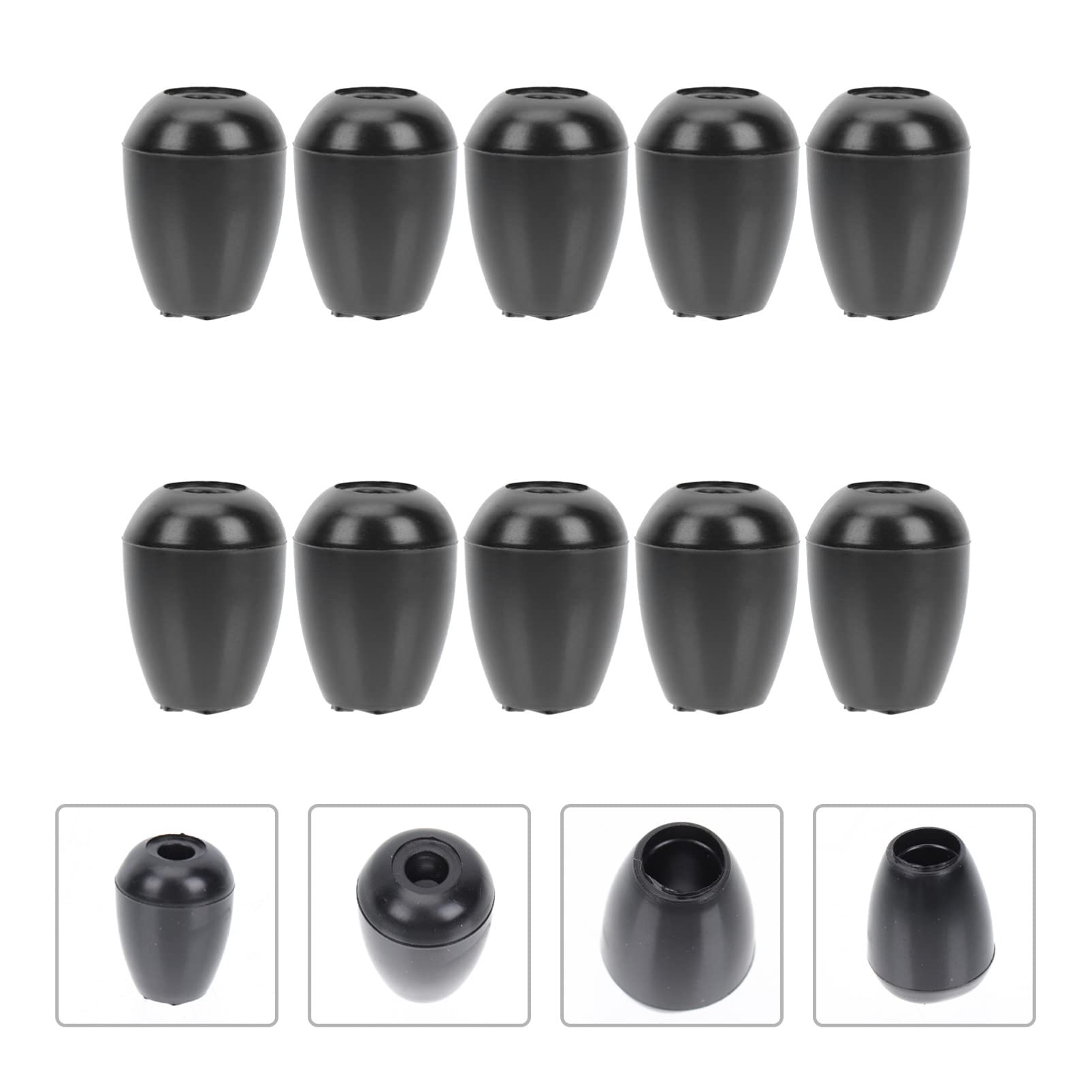Cabilock 10 Pairs Ear Tips Replacement Silicone Soft- Sealing Earbuds Spare Parts Accessories