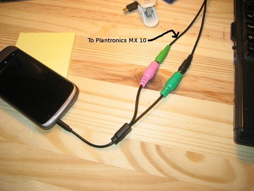 Headset Buddy PC Computer Headset to 3.5mm Smartphone Adapter for iPhone, Android and Tablets (PC35-PH35)