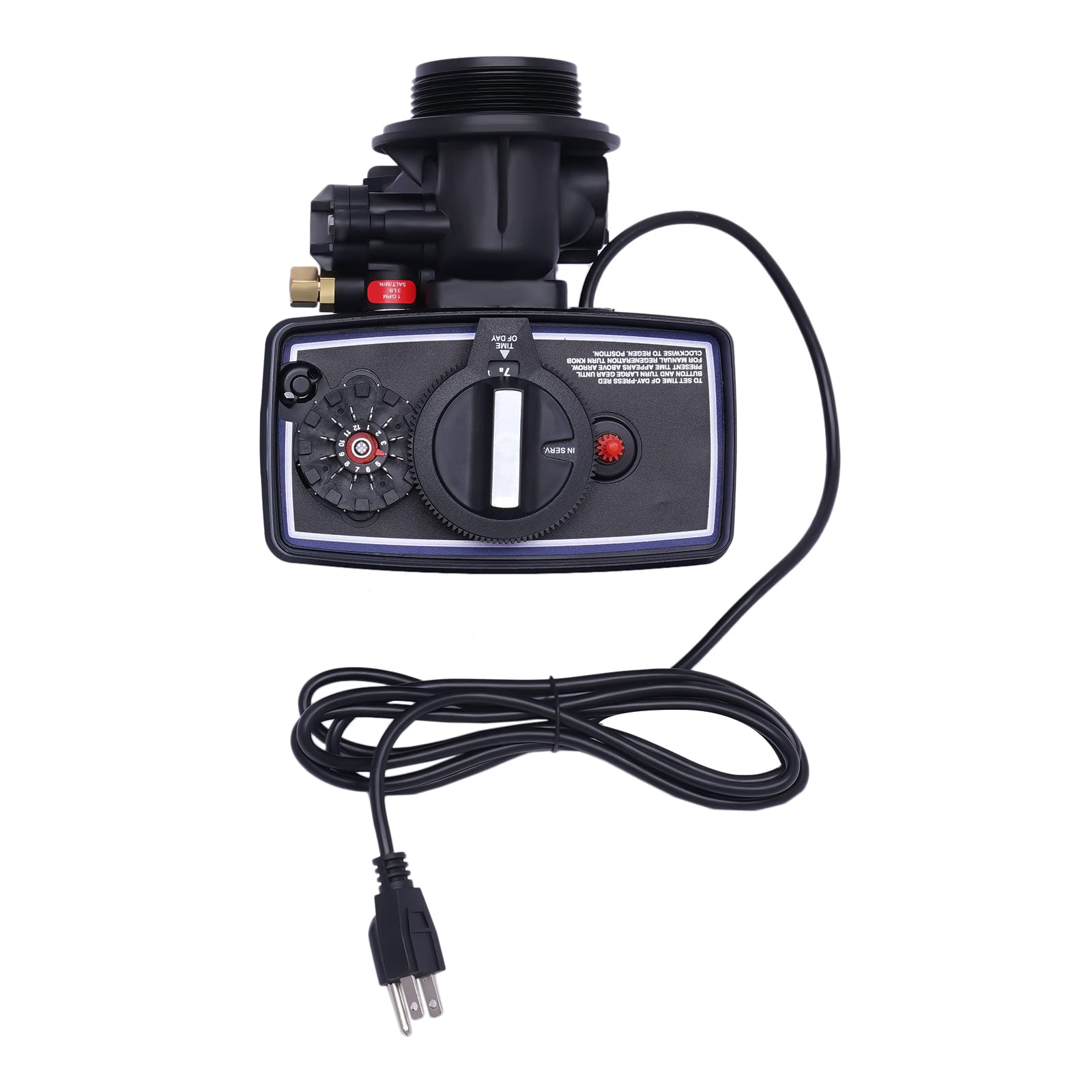 BJTDLLX 110V Time Clock Control Valve, 3W Water Purifier Time Control Valve Water Softening Valve, 5600 Whole House Water Softener Control Valve for Water Filter Softener R-e-sin Tank