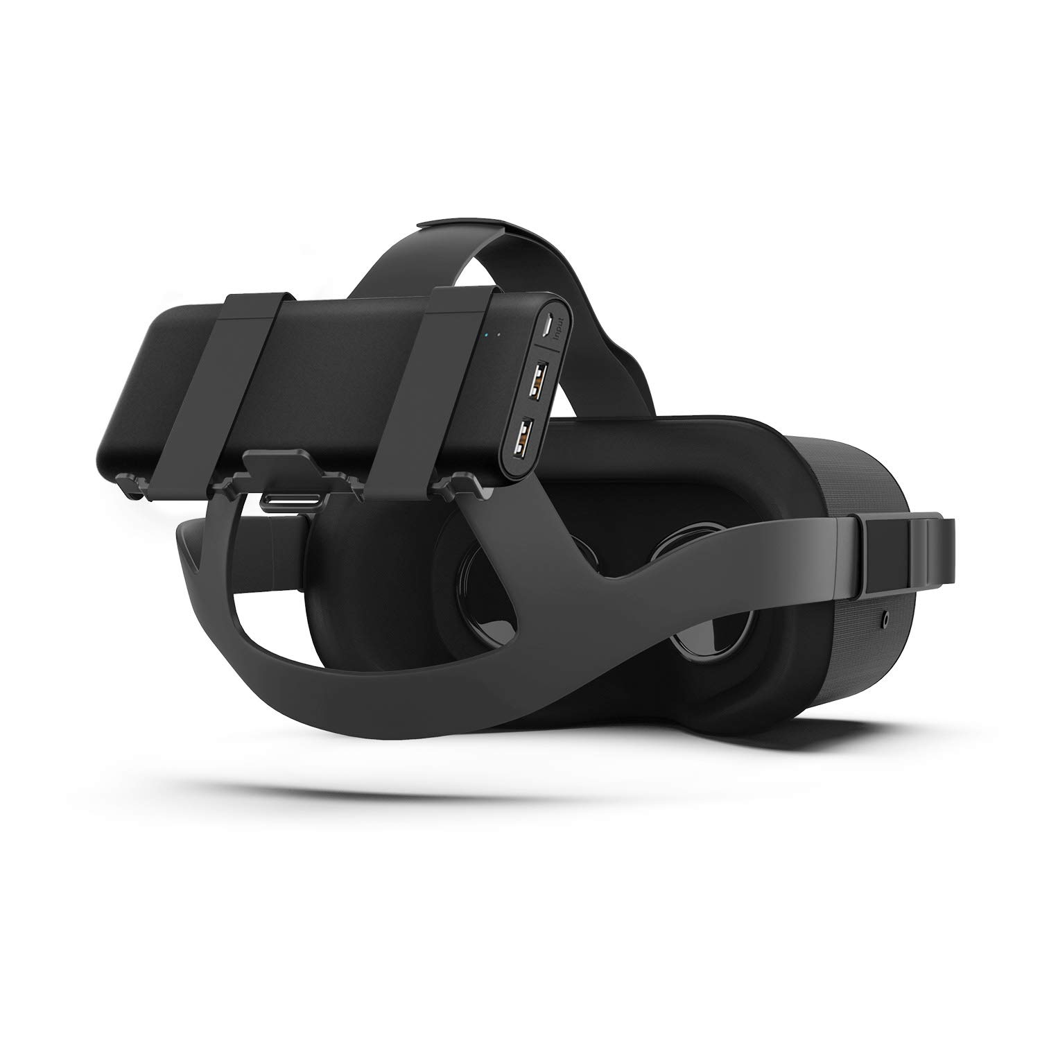 AMVR Powerbank Fixing Bracket, Battery Holder for Oculus Quest or Vive Deluxe Audio Strap, Fixed on The VR Headset Strap or on The Waist, Compatibly Multiple Sizes Mobile Power (Without USB Cable)