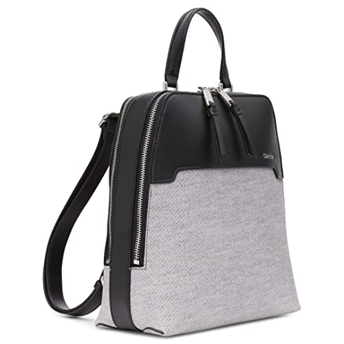 Calvin Klein Jasper Double Compartment Backpack, Black/Gray