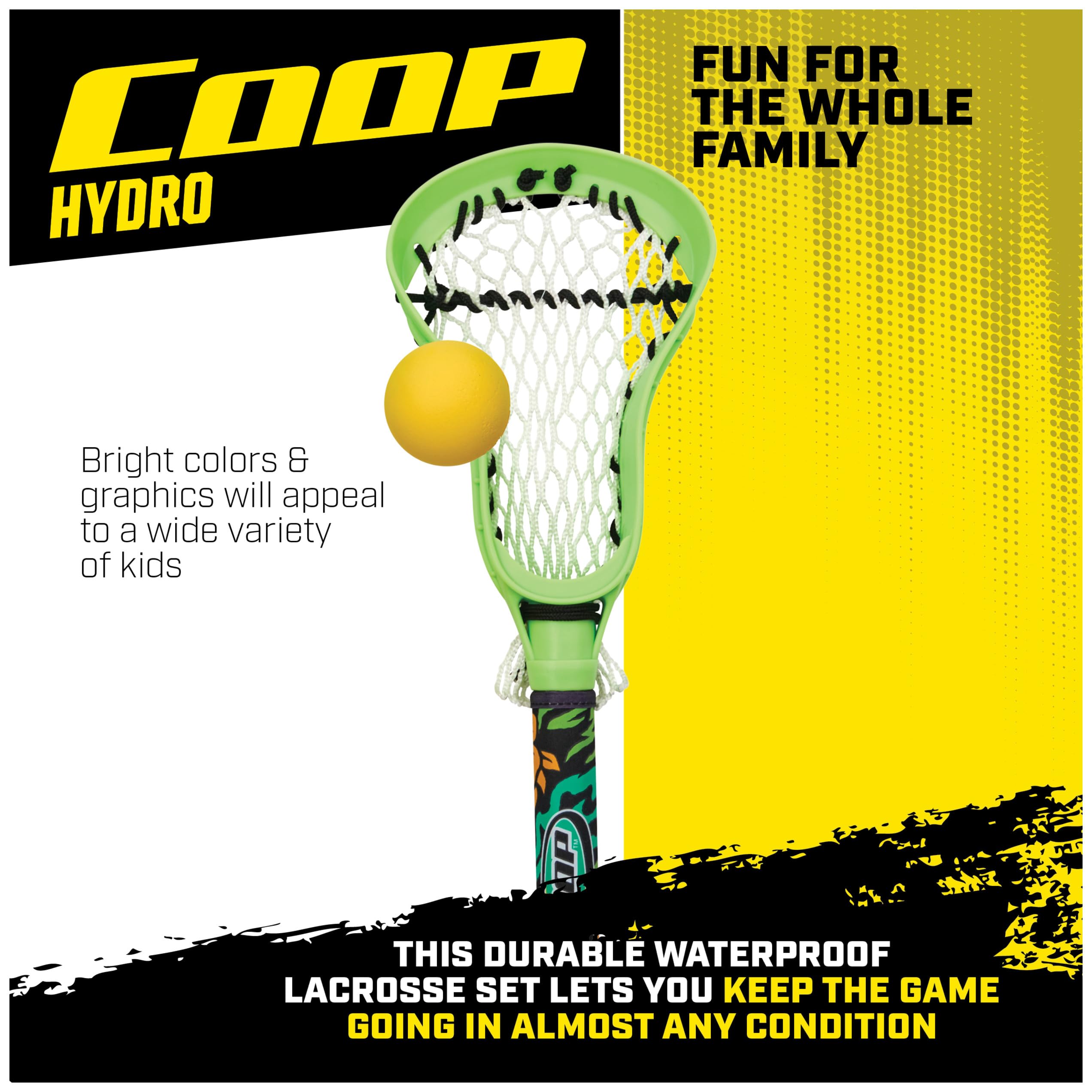 Coop by SwimWays Hydro Lacrosse, Green, Outdoor Games For Adults & Kids