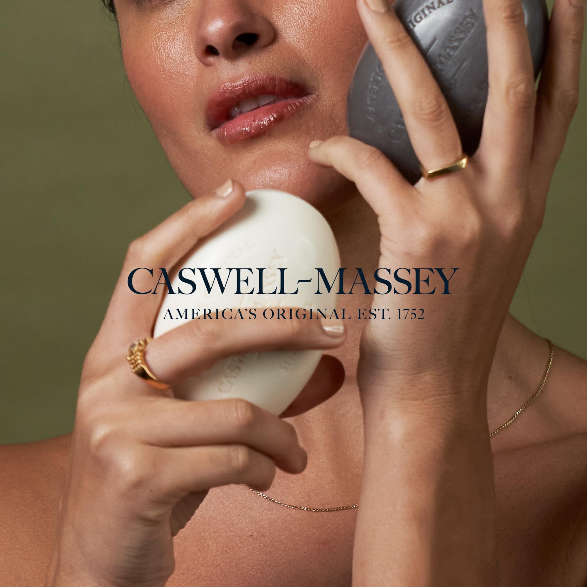 Caswell-Massey Castile Bar Soap, Womens Body Wash, Hand Soap, and Face Wash, Moisturizing Natural Body Soap for Bath or Shower, Elixir of Love, 3 (3.5 oz bar) Gift Set