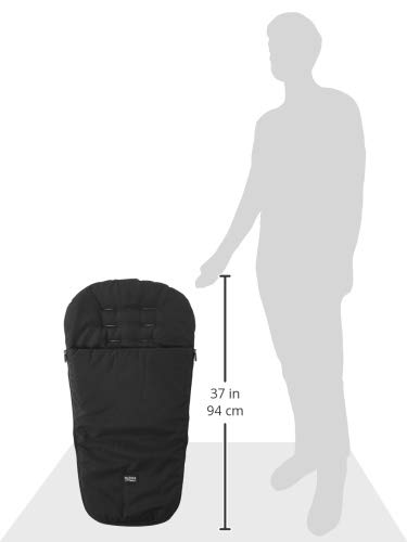 Britax Stroller Sleeping Bag Footmuff | Durable and Warm Insulation Fabric + 2-Side Zip Opening Black