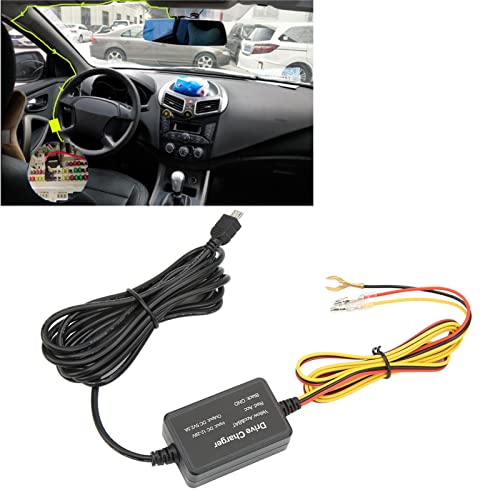 Astibym USB Hard Wire Kit, Easy Installation Overcurrent Protection Safe Dash Cam Hardwire Kit 12V‑28V to 5V for Mirror Cam(Micro)