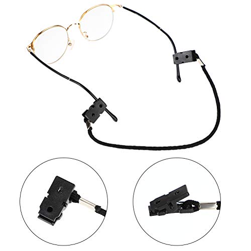 Black Adjustable Hat Strap Clips Windproof Strap Clips Retainers Anti-Lost Strap with Cord Locks for Sports (Classic Style)
