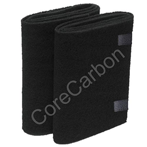 CoreCarbon 2-Pack Exact Fitment Pre-Filter Designed to Fit Honeywell 29500 or FOUR HRF-F1 (Labeled "F") HEPA Air Purifier Round Replacement Filters