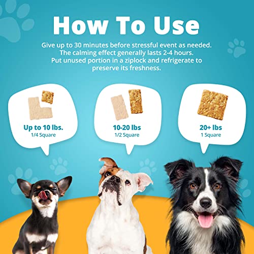 Heavenly Hounds Peanut Butter Chews - Anxiety Relief for Dogs - Natural Ingredients - No Hemp Calming Treats, 2 Oz - Pack of 12