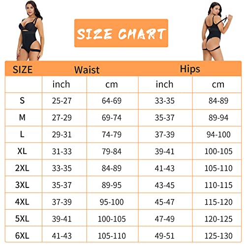 FEELJAM Cuff Tummy Trainer Exceptional Shapewear,Women's Cuff Tummy Trainer with Butt Lift (Black, 5XL)