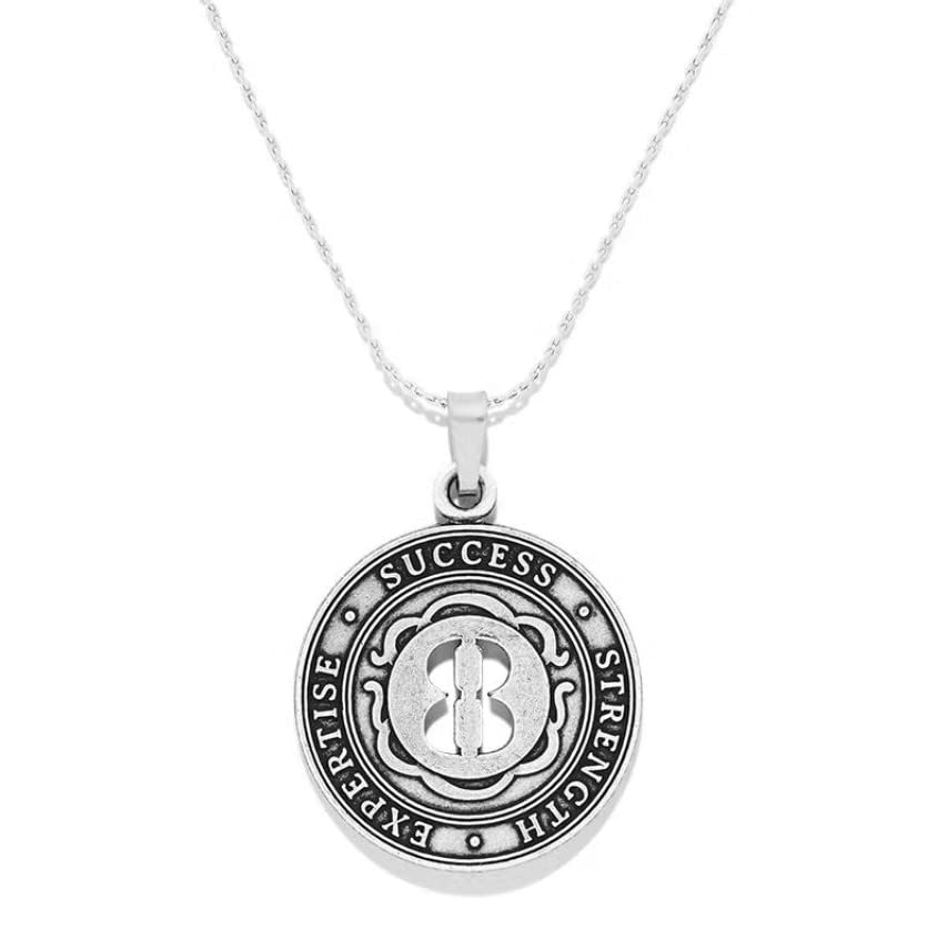 Alex and Ani Numerology Expandable Necklace for Women, Number 8 Pendant, Rafaelian Silver Finish