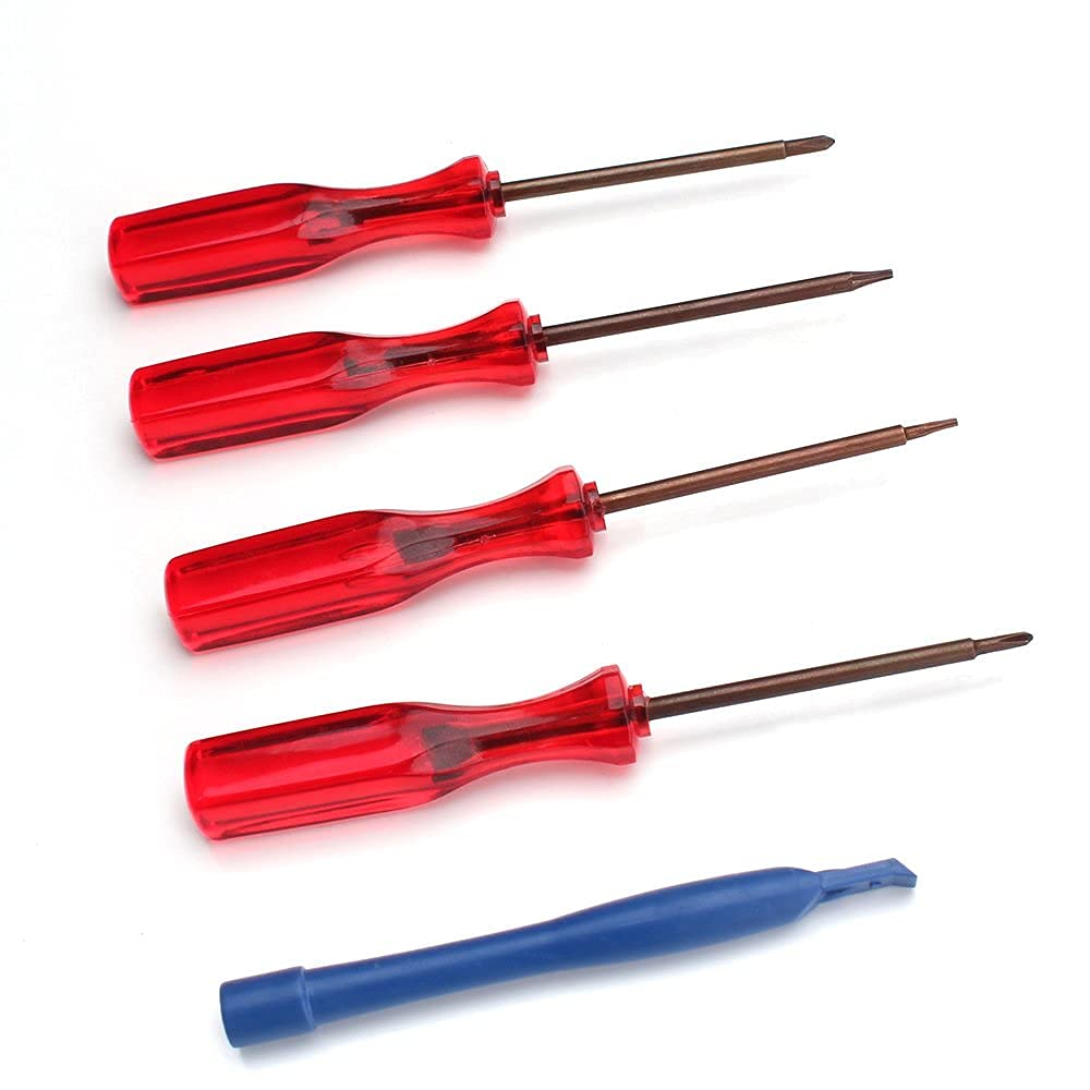 SWEALEER Laptop Repair Tool 4 PCS Screwdrivers Set Includes 1.2 P5 Pentalobe T5 Torx Hexagon 2.0 Tri-Wing Triangle for Laptop Battery Removal