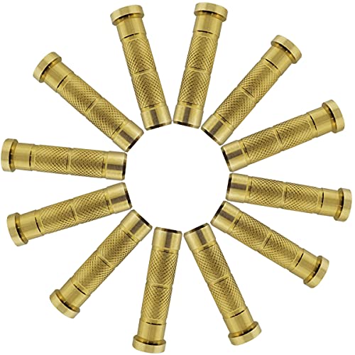 50Grains Field Point The Bolts are Copper Bolts Knurled Outer Diameter Suitable with for.244 Carbon Arrow (1 Dozen 12PACK), Used for Arrow Rod Archery Accessories (Brass Bolt-A, 50 Grains)