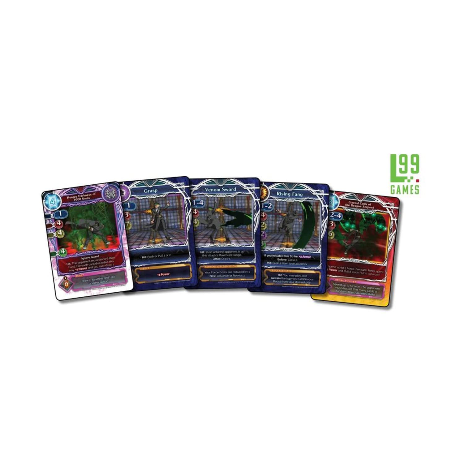 Level 99 Games BlazBlue Exceed Fighting System HAZAMA BOX | Tabletop Arcade Game | Combat Strategy Game for Adults and Teens | Ages 16+ | 2 Players | Average Playtime 15 Minutes | Made