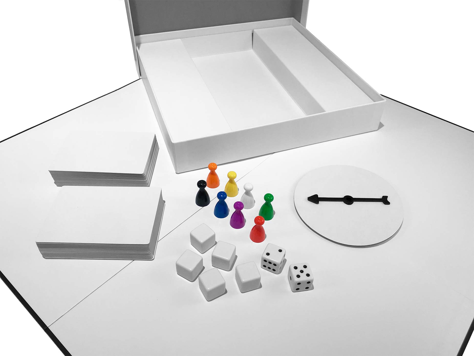 Create Your Own Board Game Set β DIY Kit with Blank Game Board, Game Pieces, Blank Cards, Dice, Spinner β Build Your Own Game for Family Board Games