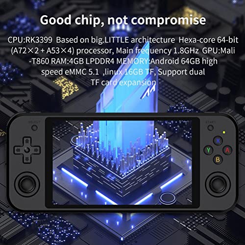 Brteyes 5.36 Touch Screen Handheld Game Console-Linux Android 7.1 Dual System Game-WiFi Online- 6 Hours of Battery Life-Dual TF Card Expansion 7500 Games Boy&Friend
