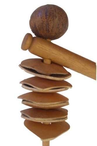African Wasembe Gourd Slice Shaker - Ghana Rattle