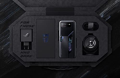 ASUS ROG Phone 6 Batman Edition 5G AI2203 Dual 256GB 12GB RAM Factory Unlocked (GSM Only | No CDMA - not Compatible with Verizon/Sprint) - Night Black