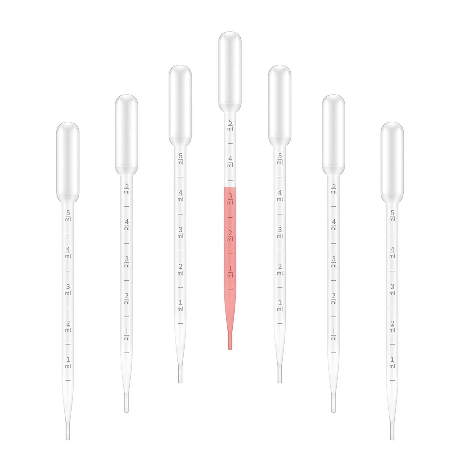50PCS 5ML Disposable Transfer Pipettes Dropper,Essential Oils Pipettes Dropper,Tools for Science Laboratory and DIY Art