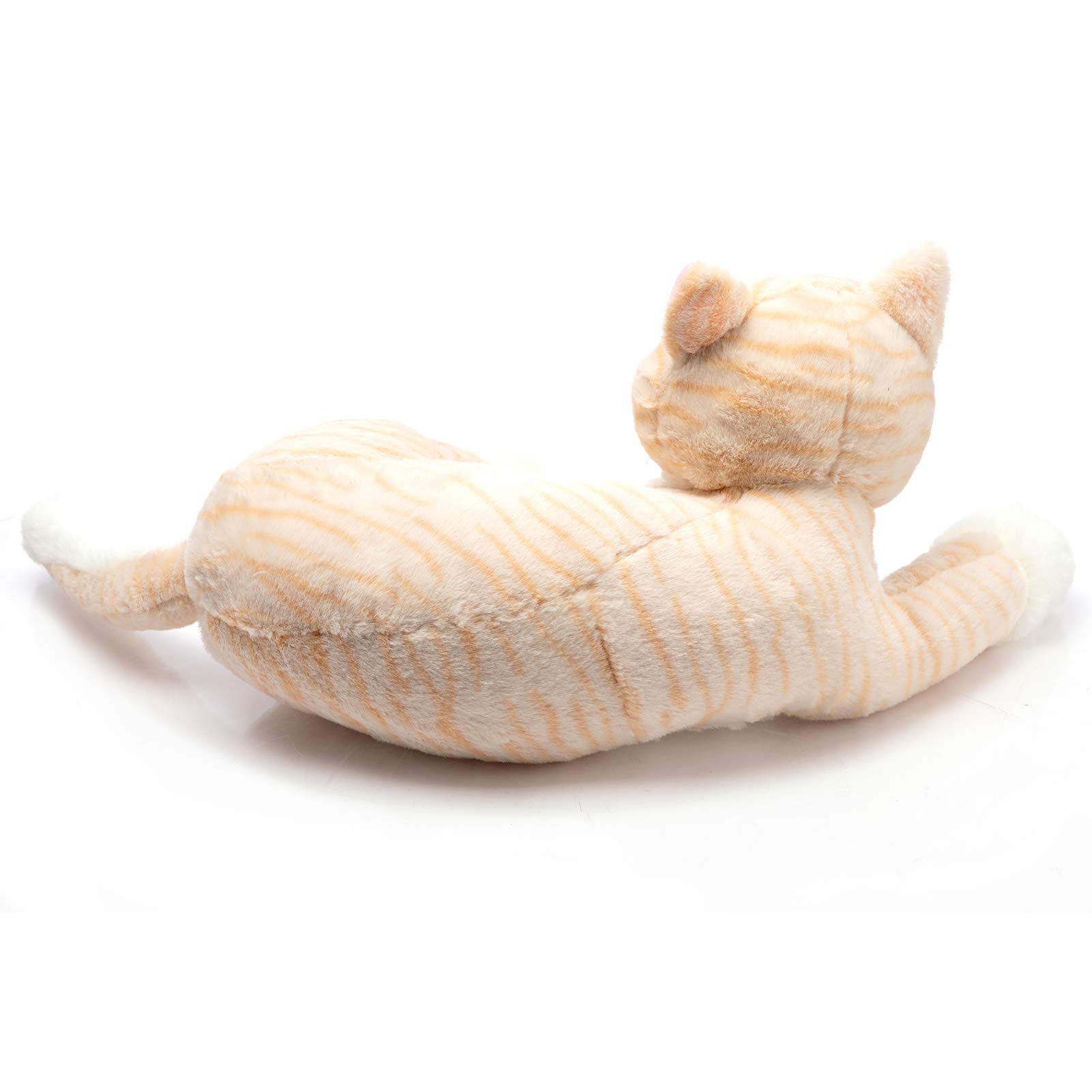HollyHOME Cat Plush Stuffed Animals Orange Striped Cat Kitten Plush Toy Gift for Kids 18 Inch
