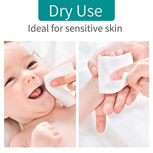 Winner Baby Dry Wipe, 100% Cotton, 600 Count Unscented Cotton Tissues for Baby’s Sensitive Skin