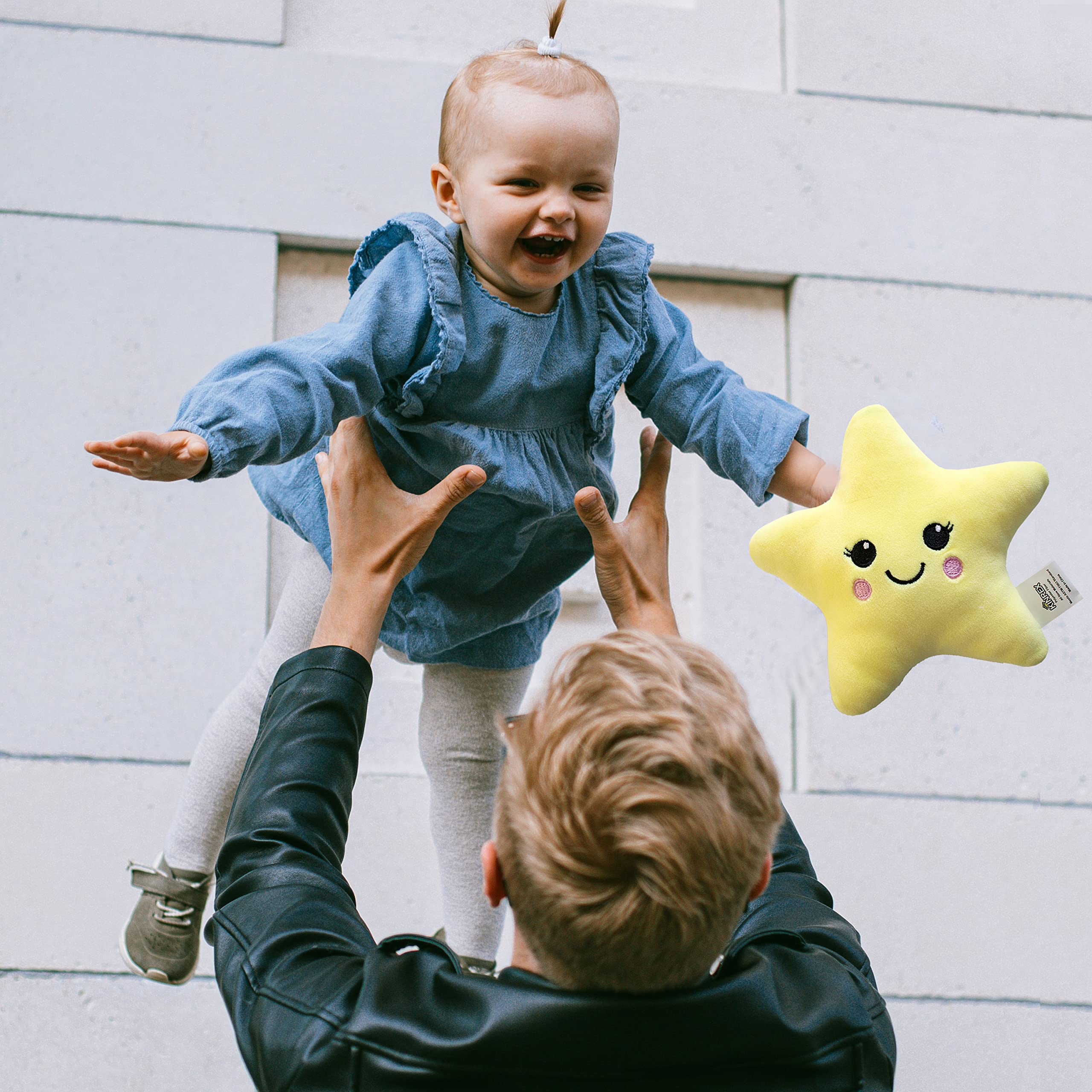 KINREX Star 2 Sides Plush Stuffed Toy - Kid Stuffed Star Toy - Measures 6" β 15.2 cm.