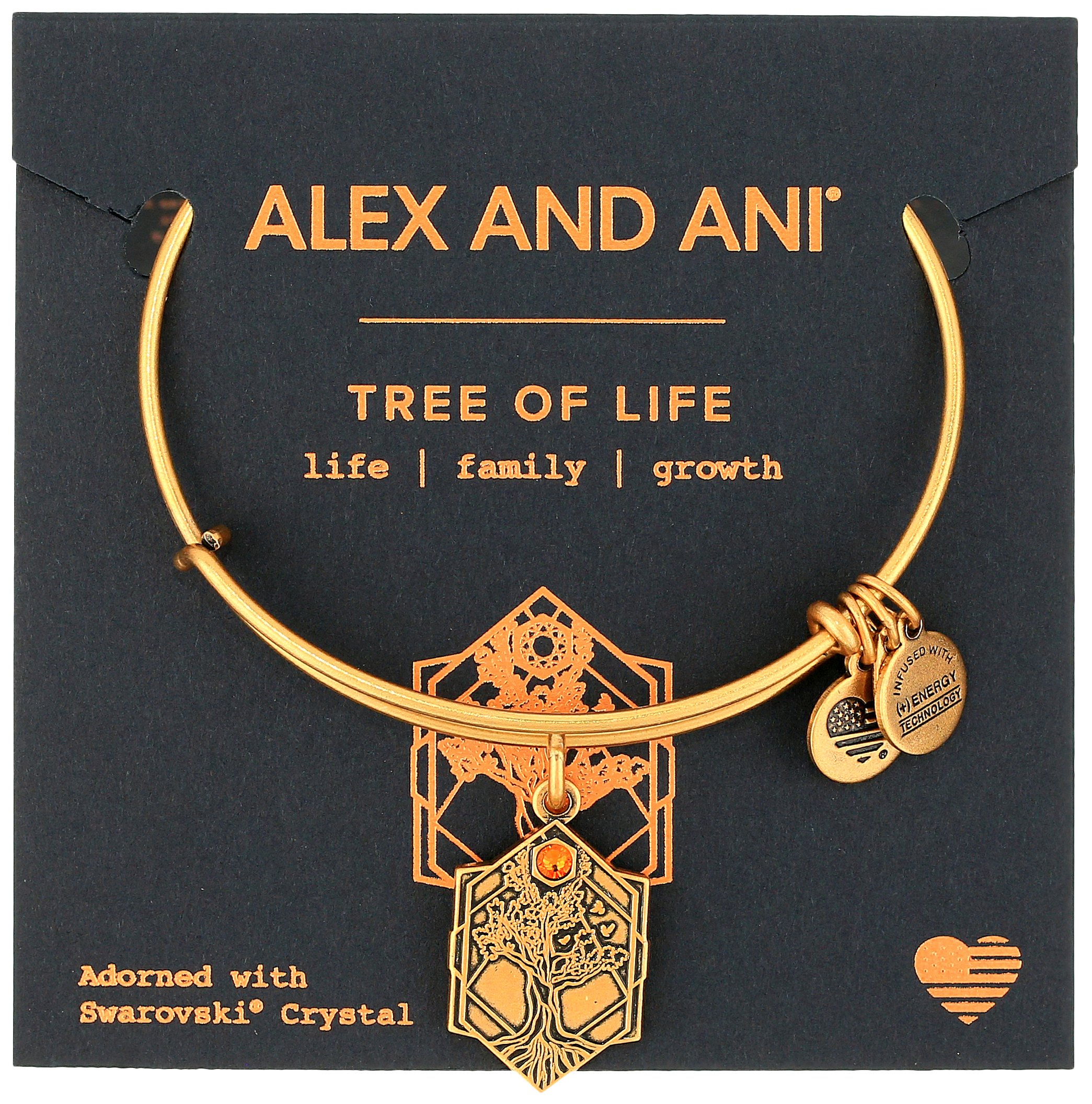 Alex and Ani Tree of Life IV Rafaelian Gold Bangle Bracelet