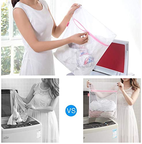 GOGOODA 7 Set Laundry Mesh Bags Delicate Wash Bags with 2 Set Sneaker Shoe Wash Bags