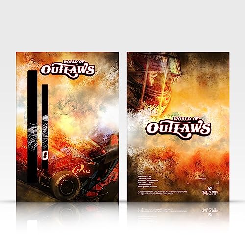 Head Case Designs Officially Licensed World of Outlaws Wood Logo Western Graphics Leather Book Wallet Case Cover Compatible with Apple iPad Air 2020/2022