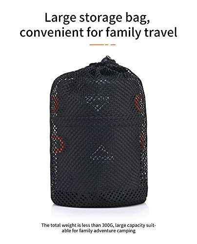 ANKONG Camping Cookware Set Heat Exchange Design Outdoor Pot Pan Set for Hiking Backpacking Travel with Storage Bag