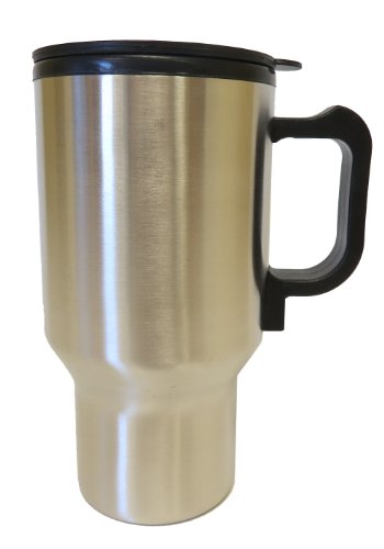 Hot Headz Heated Stainless Steel Auto Travel Mug Holder, Silver, One Size