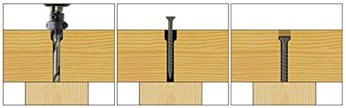 Bastex 4 Piece Countersink Drill Bit Set. Has Quick Change Hex Shank. Great for Carpentry and Woodworking