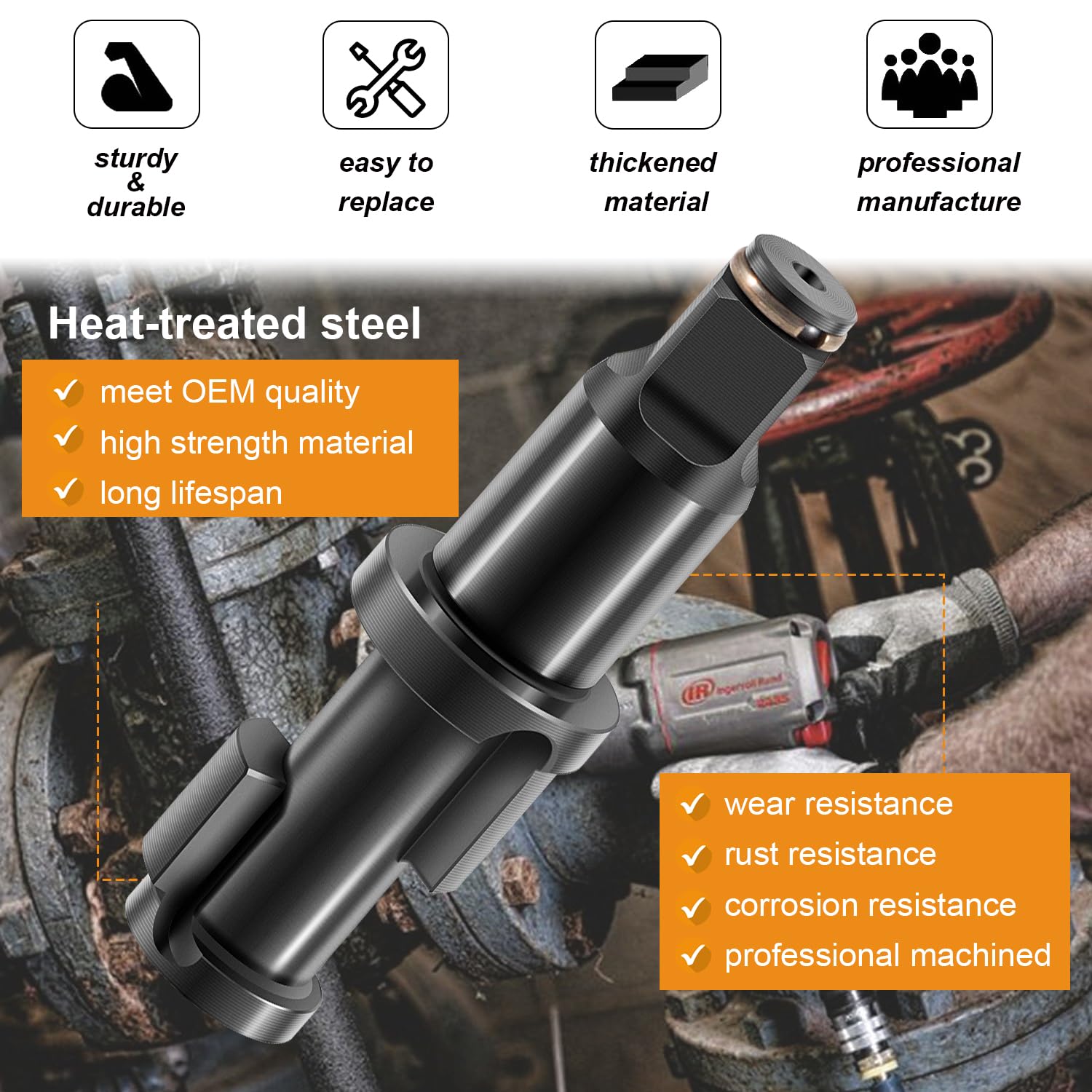 johntruck 1/2β Air Impact Anvil Fit for Ingersoll Rand IR2235TiMax & IR2235QTiMax