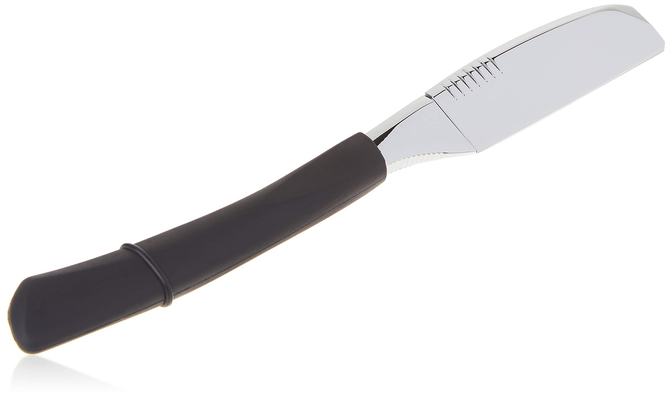 ShearsDirect Non-Folding Straight Razor with 10 Blades, 1.7 Ounce (Pack of 1)