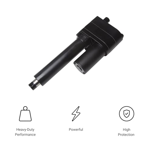 Progressive Automations 24V High Force Linear Actuator - 10 Inches Stroke, 2000 lbs Force, Heavy Duty Linear Actuator with Feedback IP65 Protection for Industrial Use, PA-17
