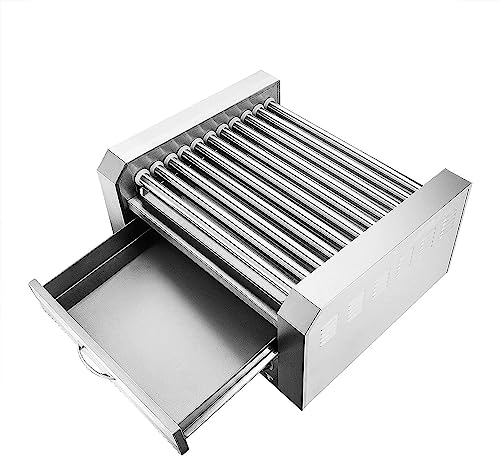 hotdog roller grill Commercial Hot Dog Roller Snack Equipment, Warming Cabinet Hot Dog Maker Sausage Maker, Stainless Steel For Making Hot Dog Sausages Bratwurst