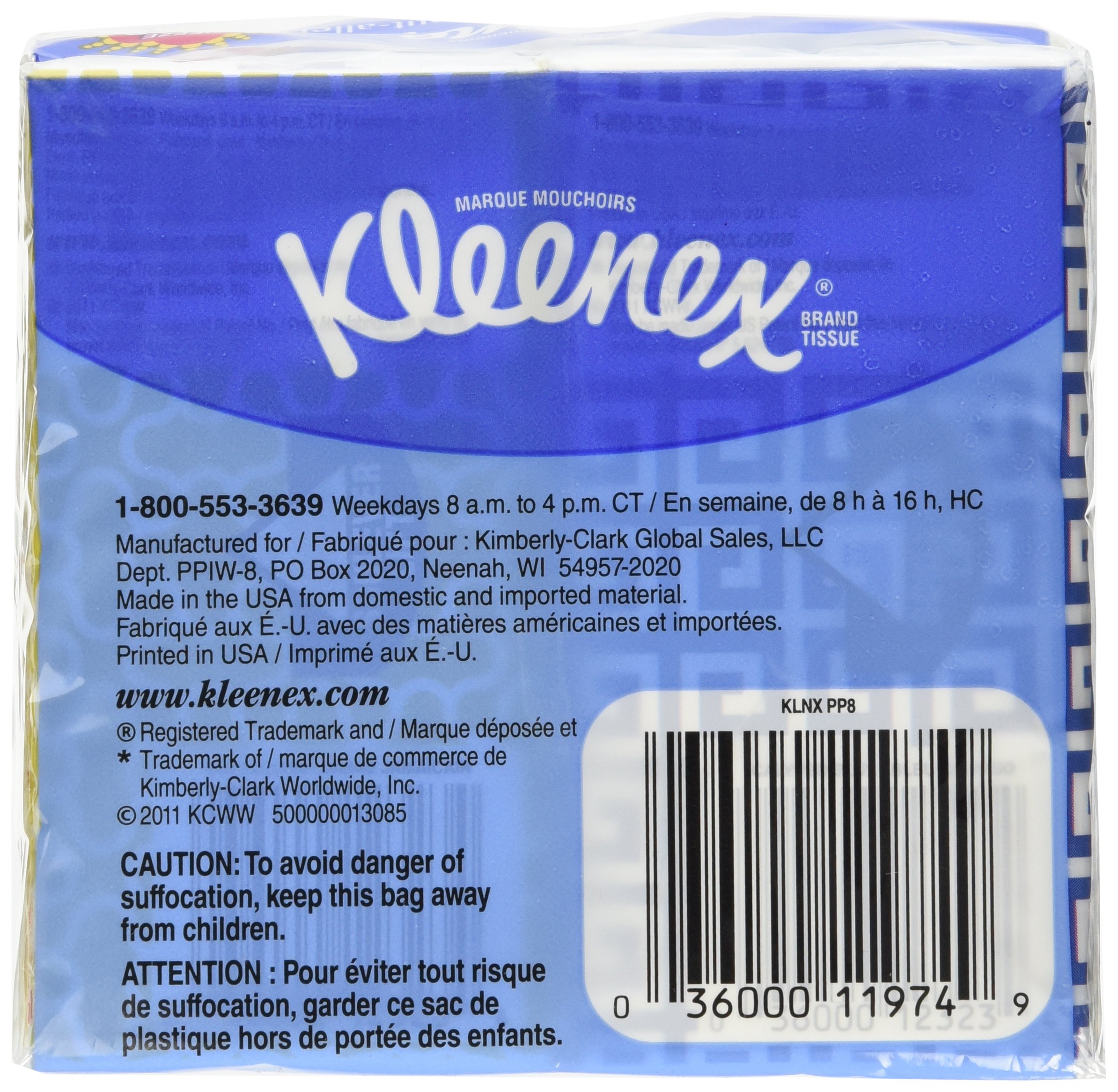 Kleenex® 3-Ply Pocket Packs Facial Tissues (16 packs of 10 tissues)