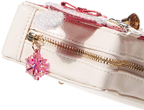 Betsey Johnson Kitsch Holiday Kitty Crossbody Bag, Pink Multi